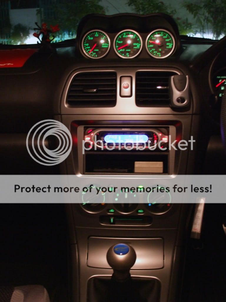 Finally my STi GeNOME triple meters and gearknob have arrived - NASIOC