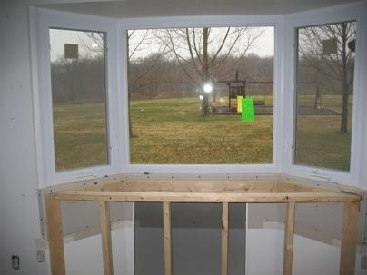 Counter height window - Framing