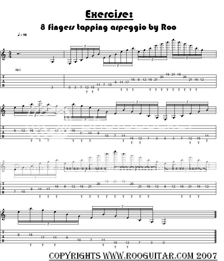 8 Fingers Tapping Guitar + TABS - YouTube